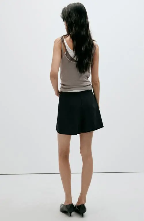 Mango Pleated Miniskirt