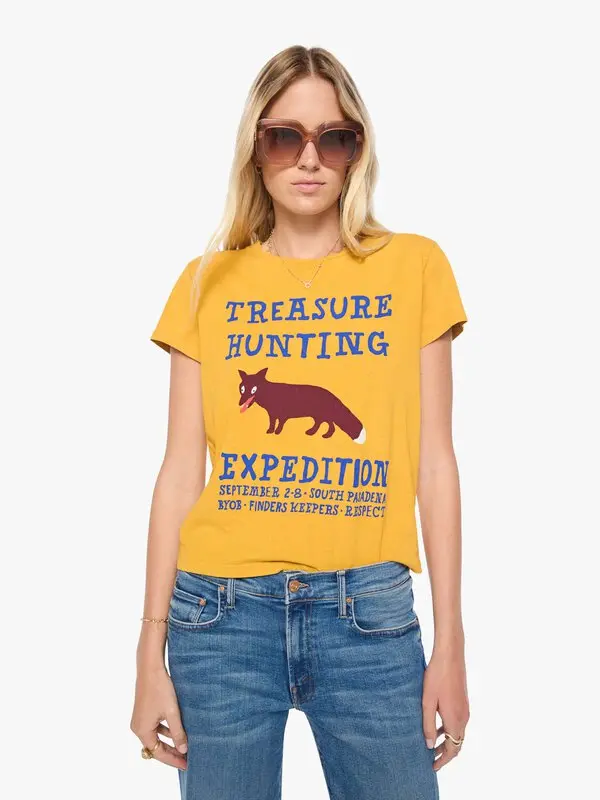 MOTHER The Boxy Goodie Treasure Hunting T-shirt - Yellow