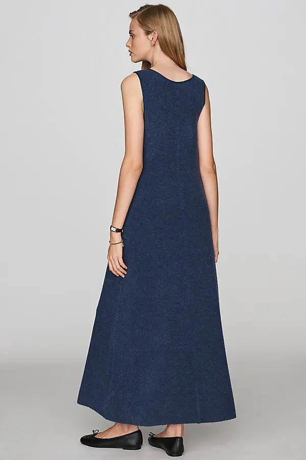 Anthropologie Sleeveless Sweater Midi Dress - Navy
