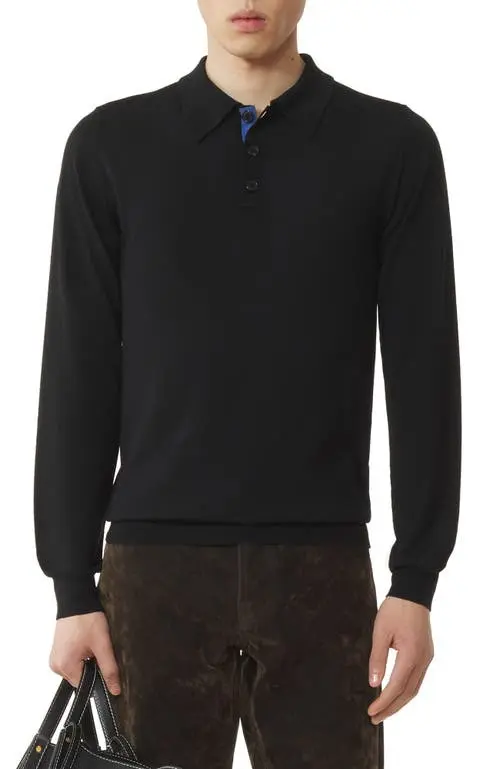 LANVIN Classic Polo Shirt In Merino Wool
