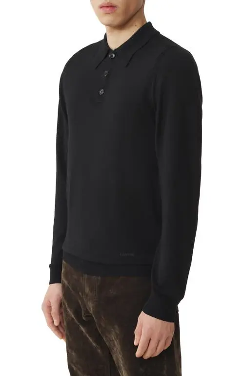 LANVIN Classic Polo Shirt In Merino Wool