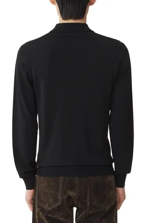 LANVIN Classic Polo Shirt In Merino Wool