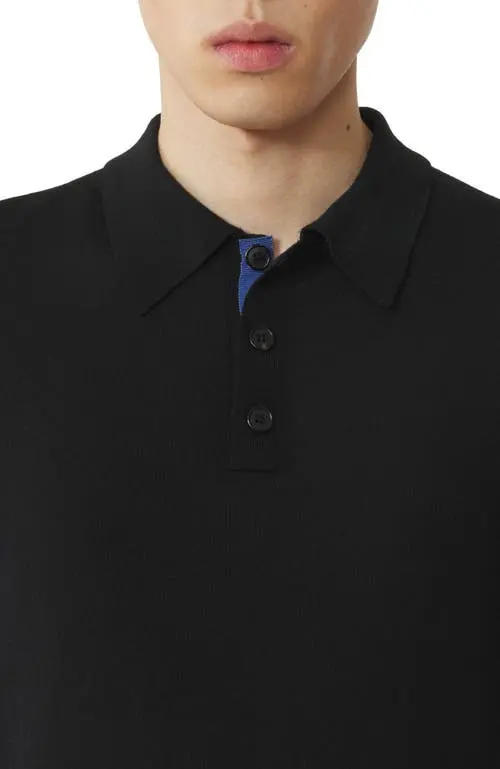 LANVIN Classic Polo Shirt In Merino Wool