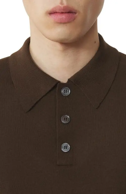 LANVIN Classic Polo Shirt In Merino Wool