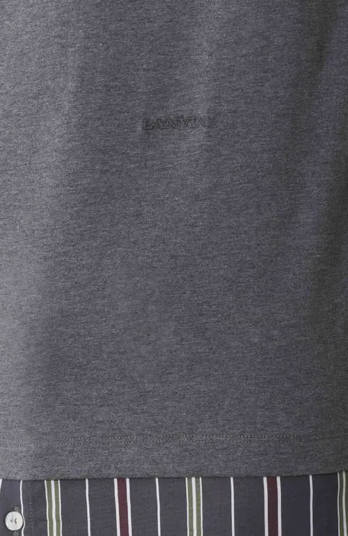 LANVIN Layered T-shirt In Cotton