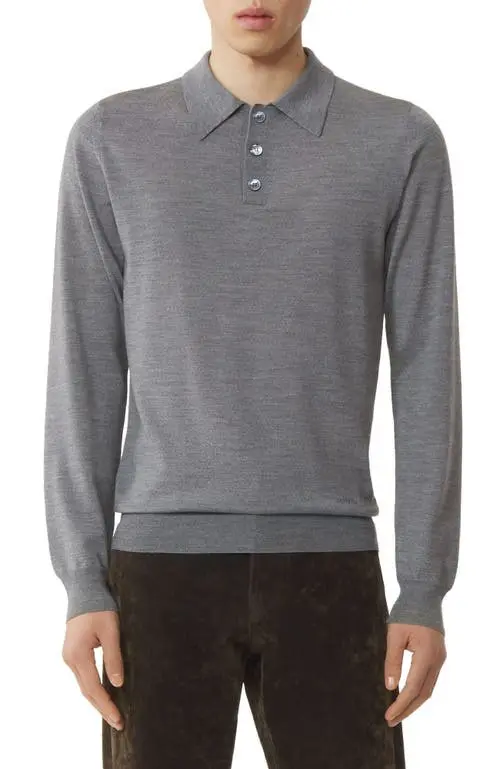 LANVIN Classic Polo Shirt In Merino Wool