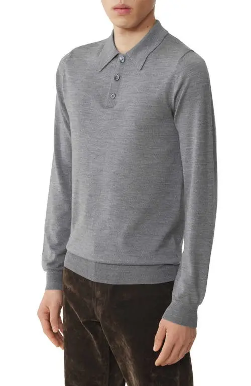 LANVIN Classic Polo Shirt In Merino Wool