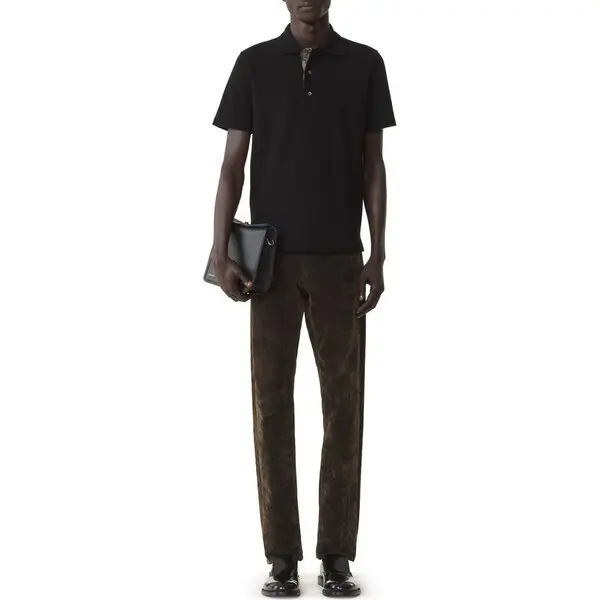LANVIN Polo Shirt In Pique Cotton