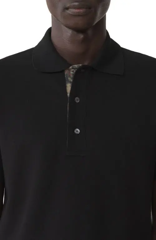LANVIN Polo Shirt In Pique Cotton