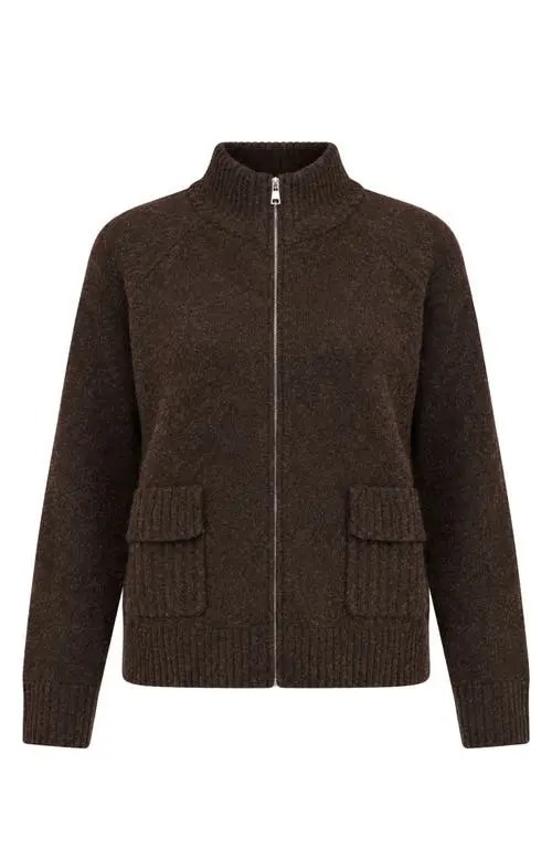 YUMI Zip Up Cardigan