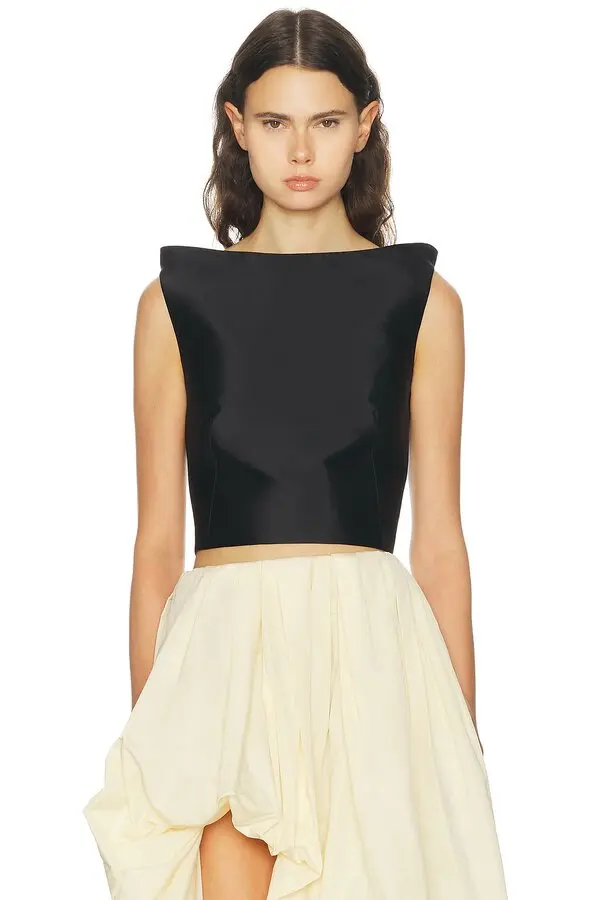 JIL SANDER Sleeveless Floating Shoulder Top