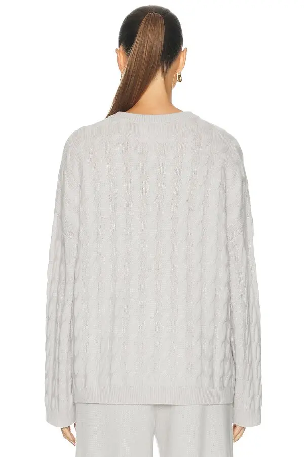 LISA YANG Seymour Sweater In Light Grey