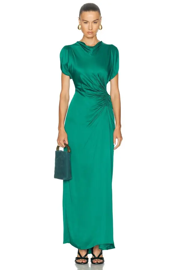 A.L.C. Nadia Gown In Green - Bright Emerald