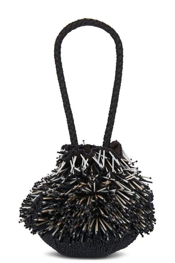 Staud Porcupine Bag In Black & White