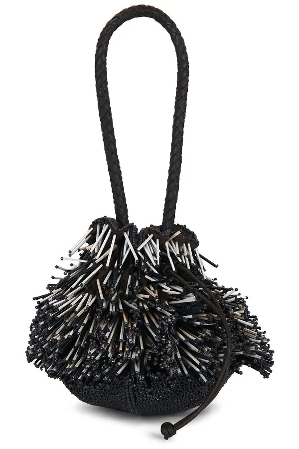 Staud Porcupine Bag In Black & White