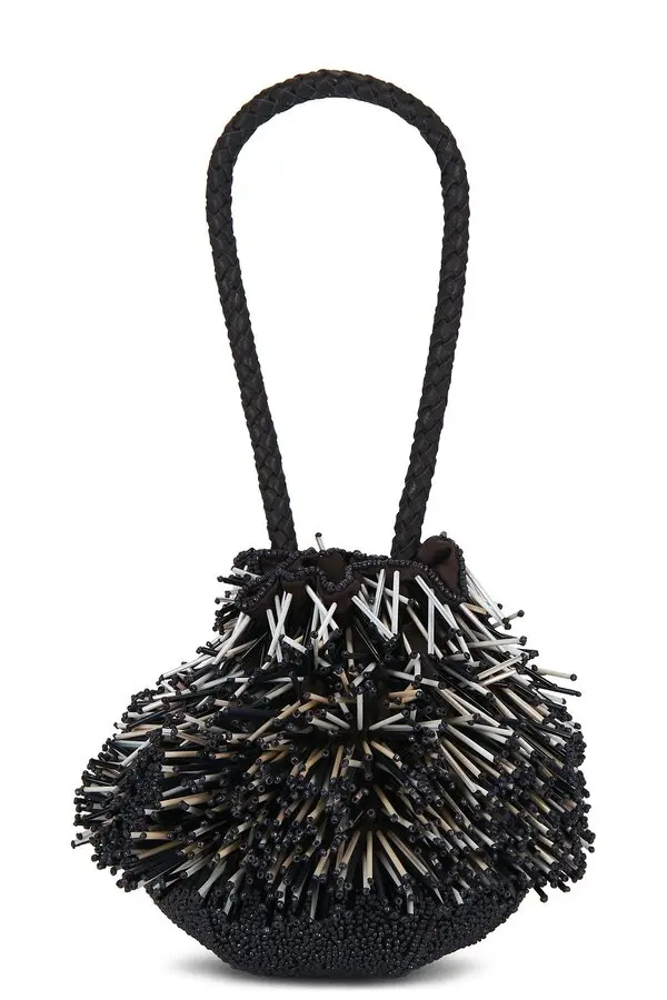 Staud Porcupine Bag In Black & White