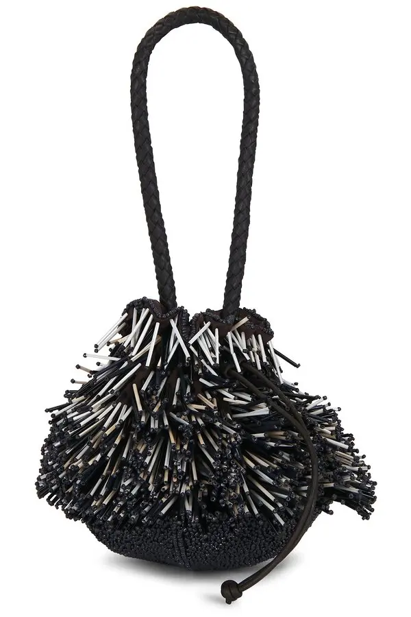 Staud Porcupine Bag In Black & White