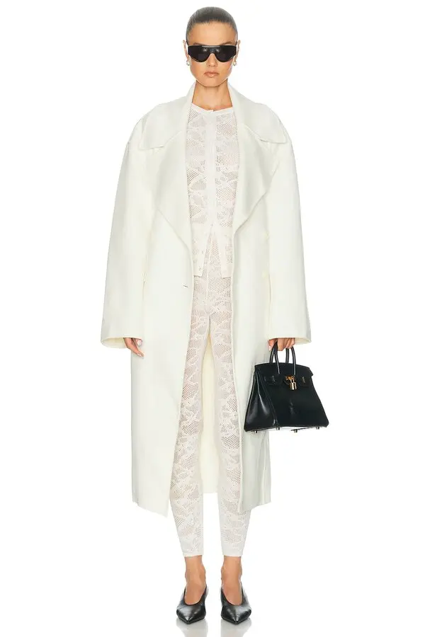 THE ELDER STATESMAN Pointelle Fitted Cardigan