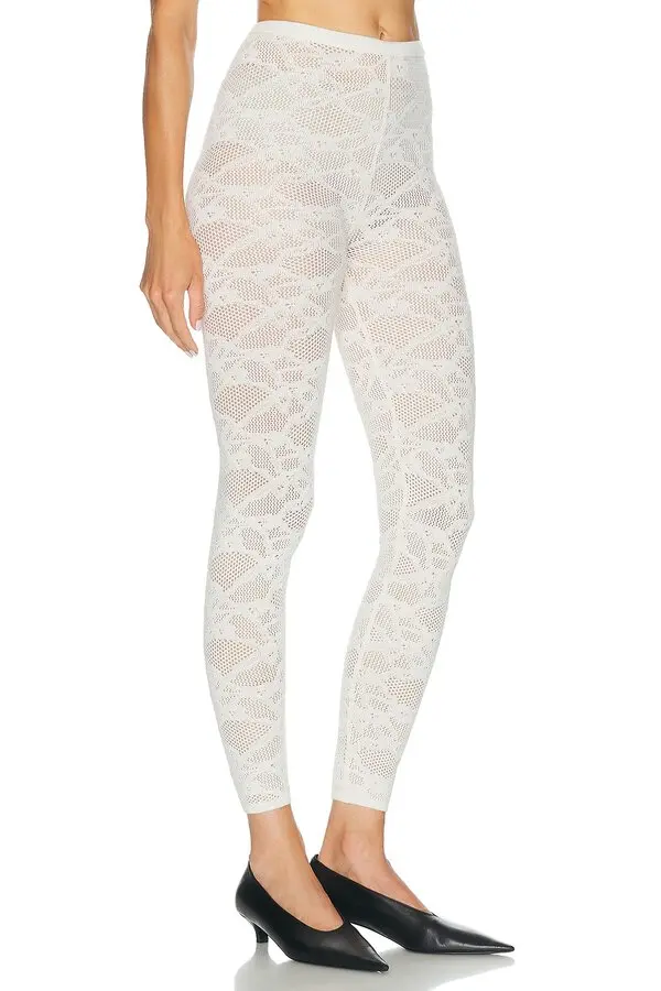 THE ELDER STATESMAN Wide Pointelle Legging