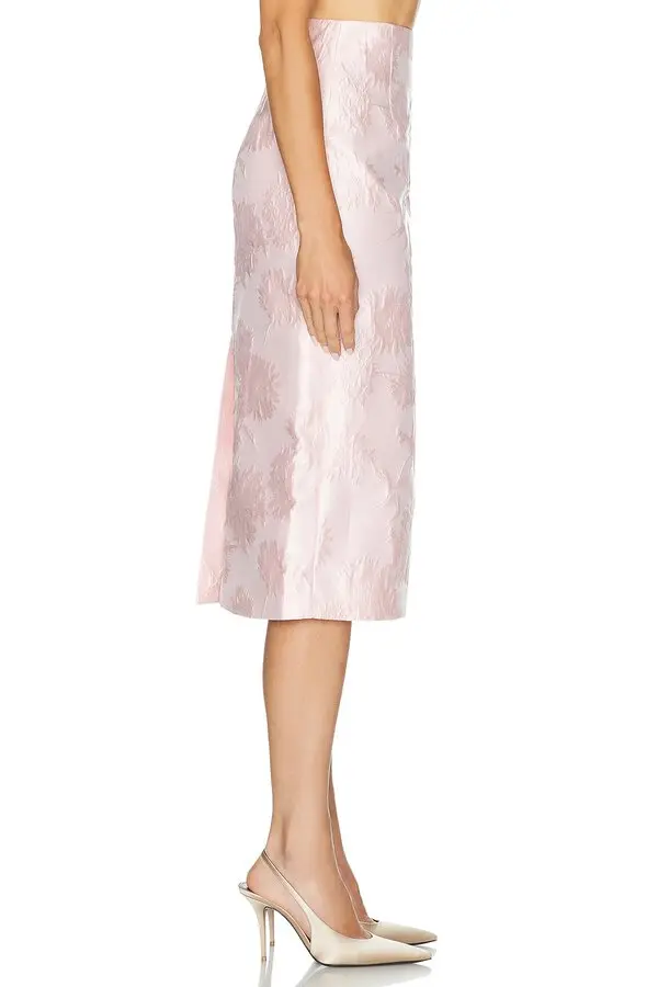 AKNVAS Clarissa Brocade Pencil Skirt