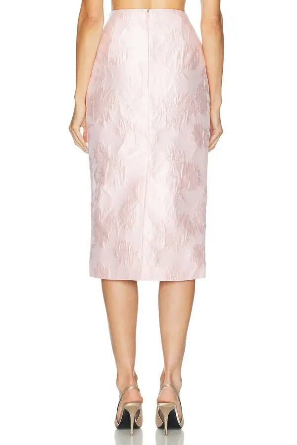 AKNVAS Clarissa Brocade Pencil Skirt