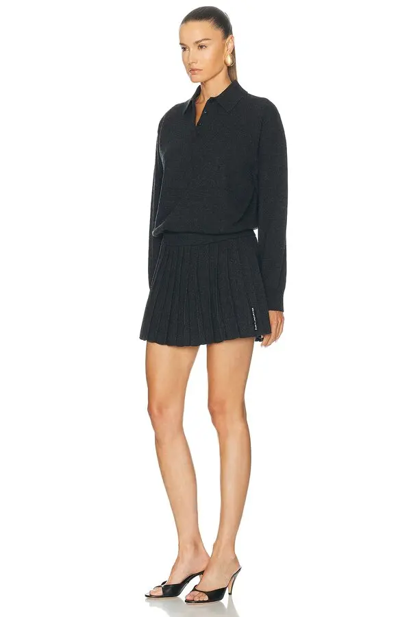 Alexander Wang Long Sleeve Polo Dress
