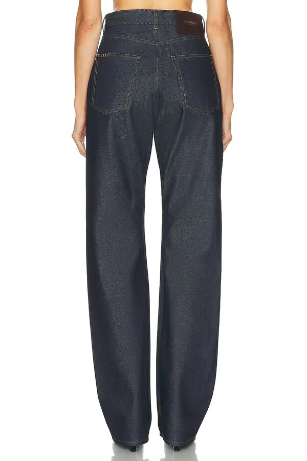 JW Anderson High Wasited Straight Leg In Blue