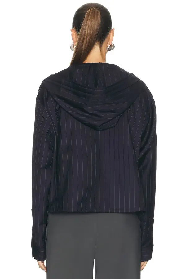 Acne Studios Sip Hooded Jacket - Navy Blue