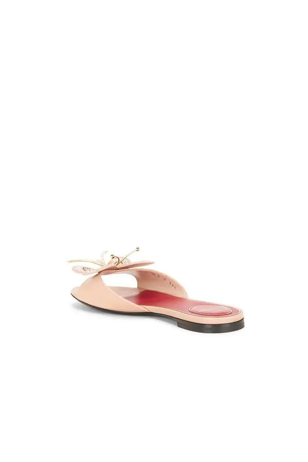 Valentino Garavani Flutterby Slide In Nude