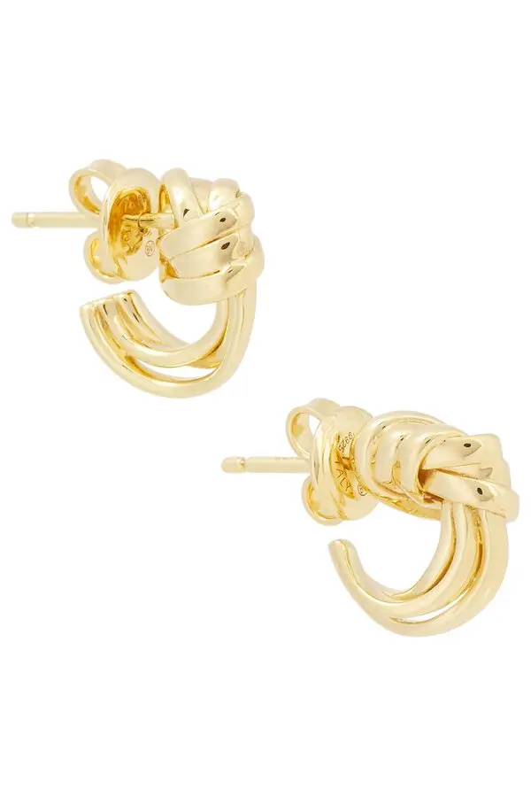Bottega Veneta Knot Hoop Earrings