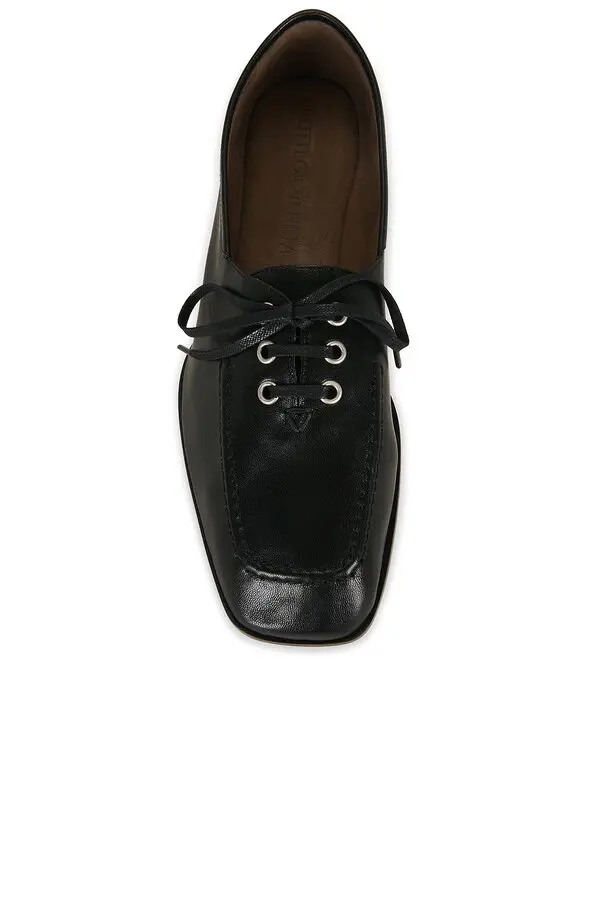 Bottega Veneta Gino Lace Up Loafer - Black