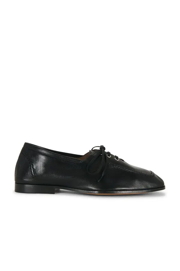 Bottega Veneta Gino Lace Up Loafer - Black