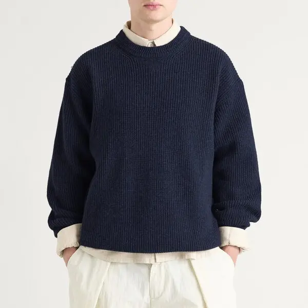 FRIZMWORKS Patch Round Pullover Knit