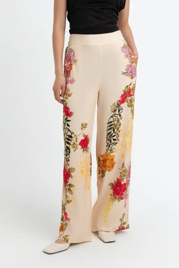 RAISHMA Nancy Cream Trousers