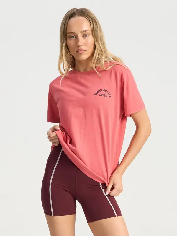 BONDI ACTIVE Forma Varsity Tee Posy