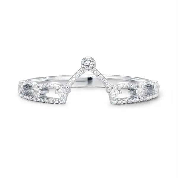 AZURA JEWELRY NEW YORK Sonata Band White Gold Vermeil - Silver