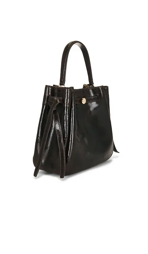 Tory Burch Romy Distressed Bucket Bag In Brown