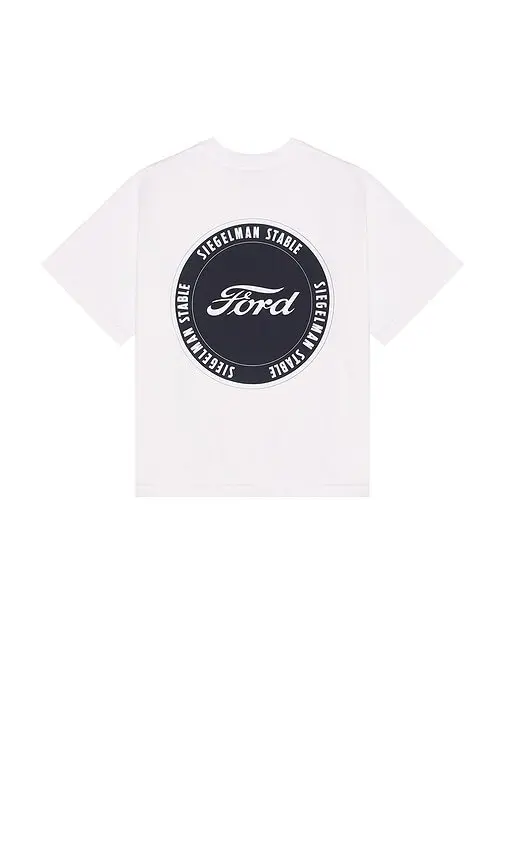 SIEGELMAN STABLE Printed Graphic Crop T-shirt