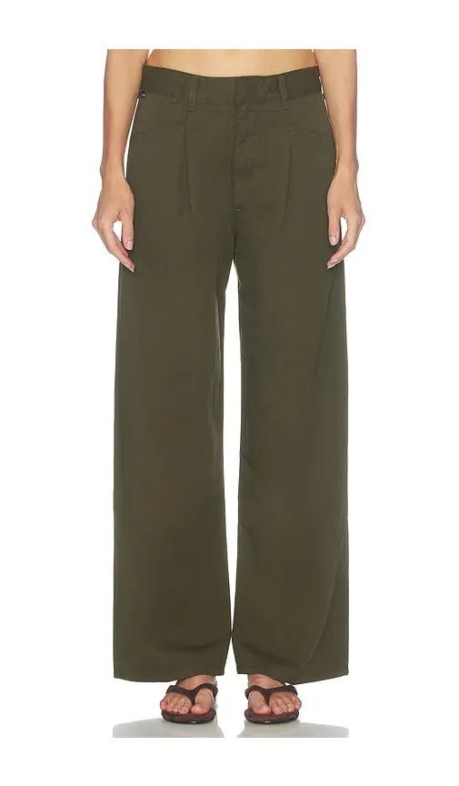 Citizens Of Humanity Velha Trouser In Olive - Moss