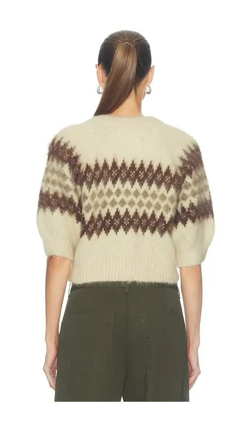 Citizens Of Humanity Molly Puff Sleeve Cardigan In Multi