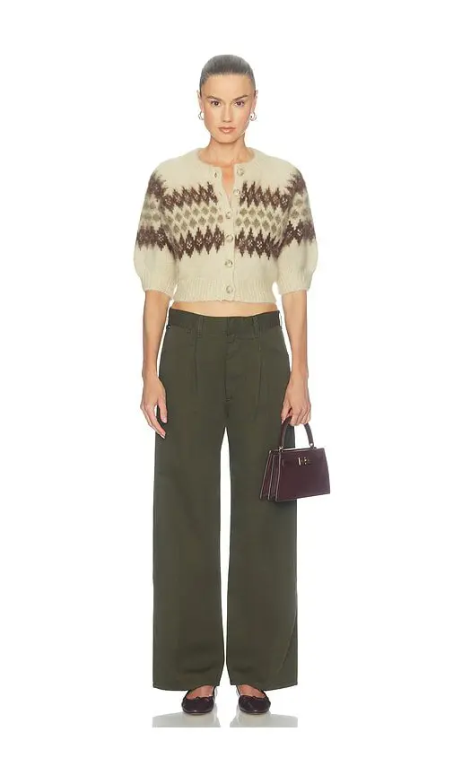 Citizens Of Humanity Molly Puff Sleeve Cardigan In Multi