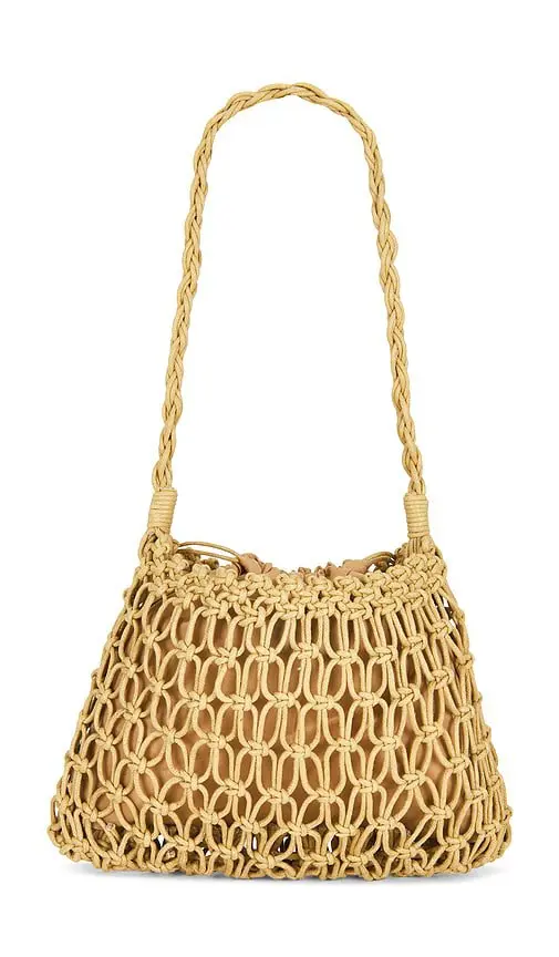 8 Other Reasons Raffia Shoulder Bag In Tan