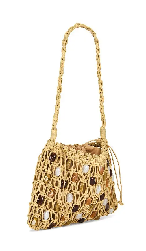 8 Other Reasons Raffia Shoulder Bag In Tan