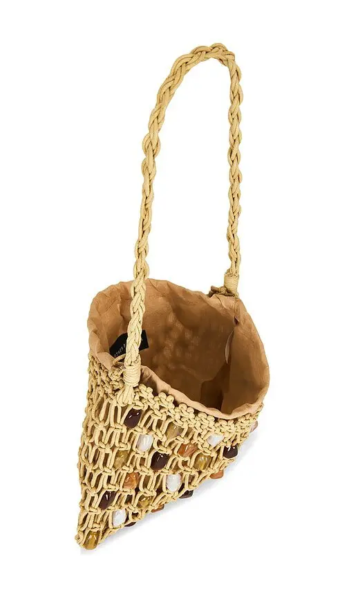 8 Other Reasons Raffia Shoulder Bag In Tan