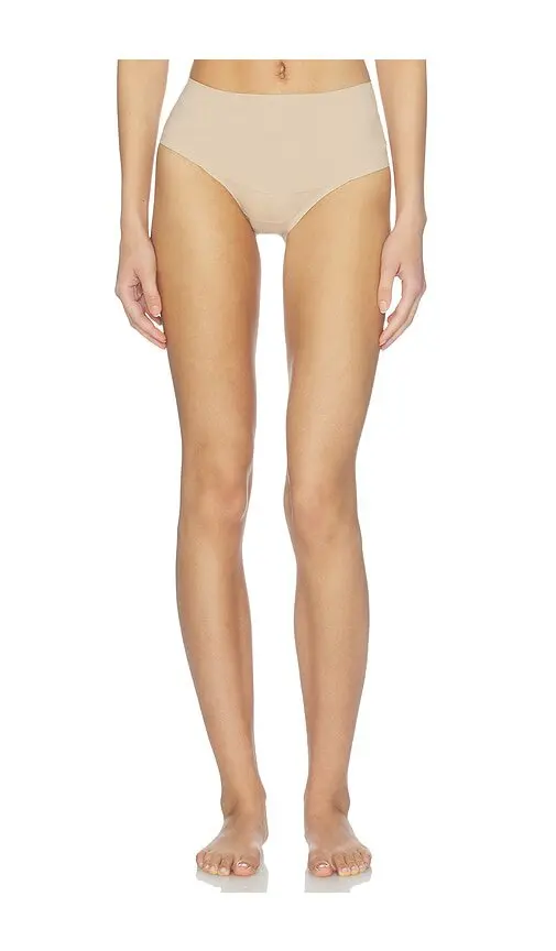 Spanx Spanxsupersmooth Undie-tectable 26' Rise Thong In Nude