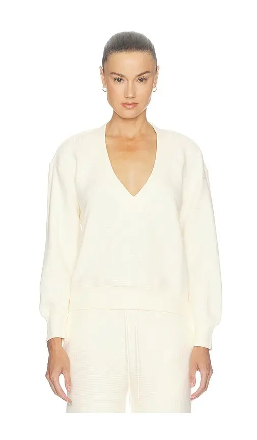 NEGATIVE UNDERWEAR Waffle Knit Deep V