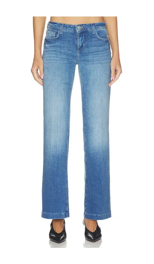 L'Agence Joanne Wide Leg Jean In Blue