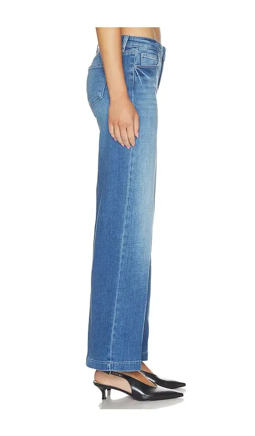 L'Agence Joanne Wide Leg Jean In Blue