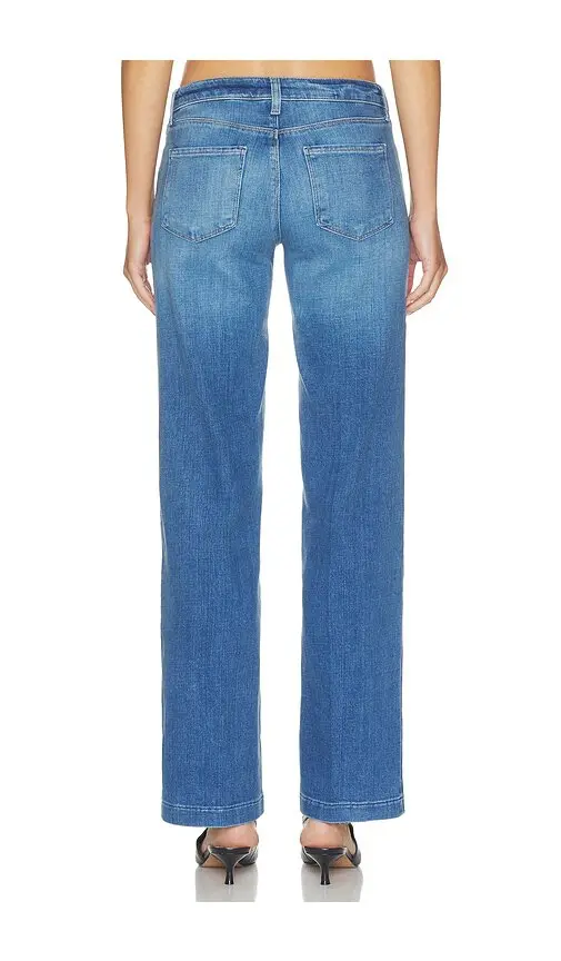 L'Agence Joanne Wide Leg Jean In Blue