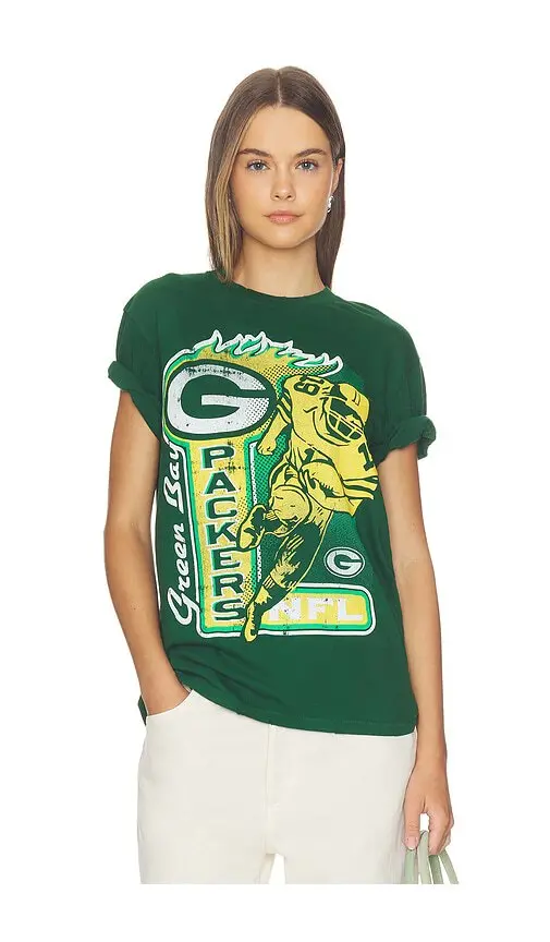 Junk Food Packers City Edition Tee In Dark Green